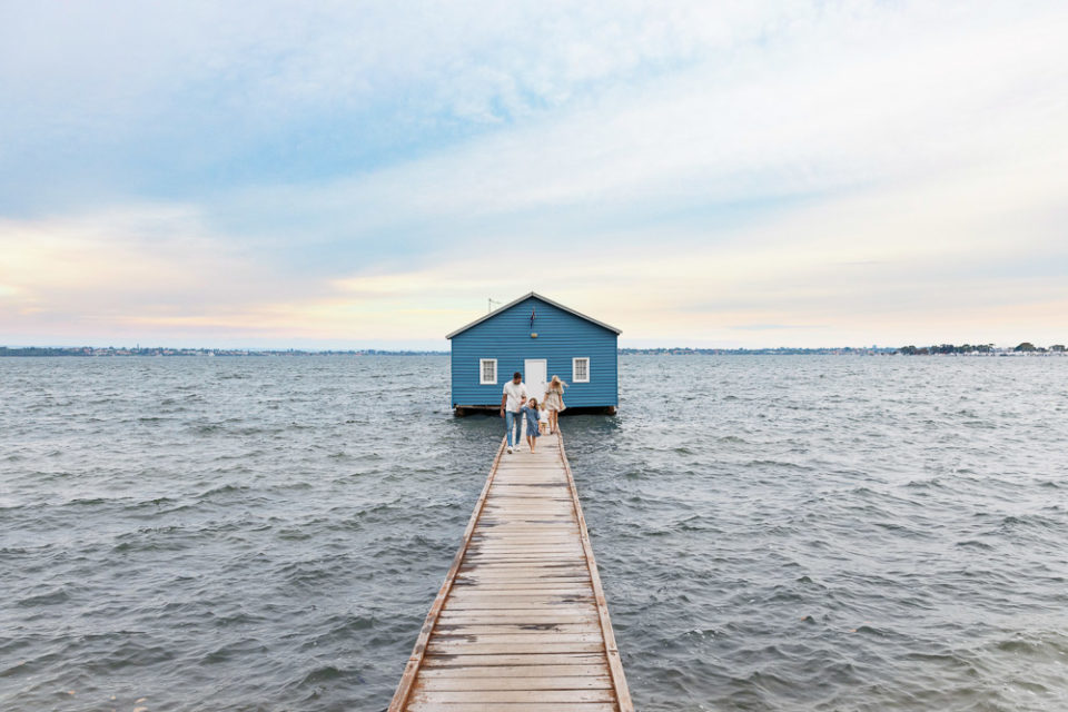Perth's Iconic Blue Boatshed - Lilypad Photography